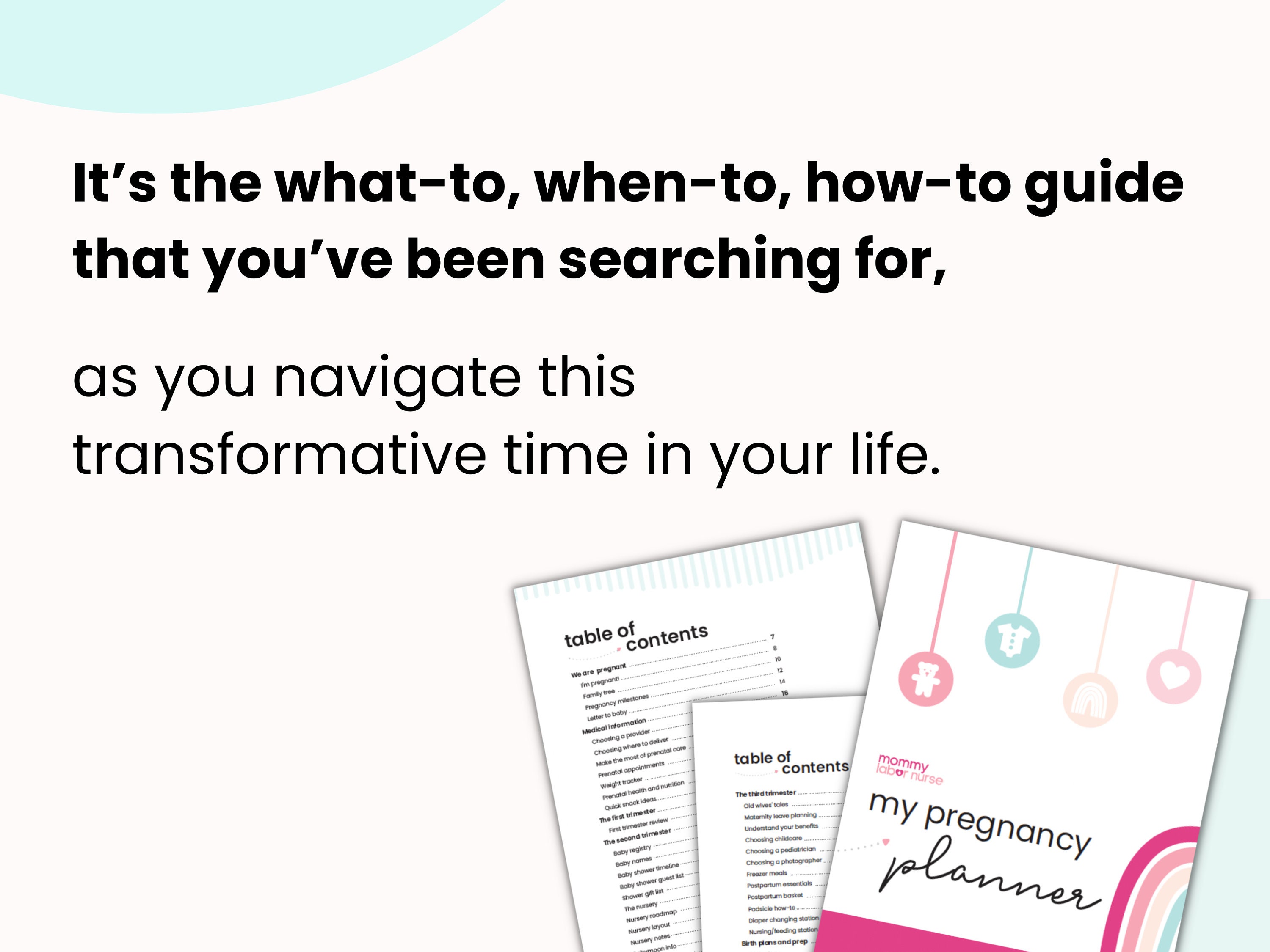 Printable Digital Pregnancy Planner | Created by an L&D Nurse and ...