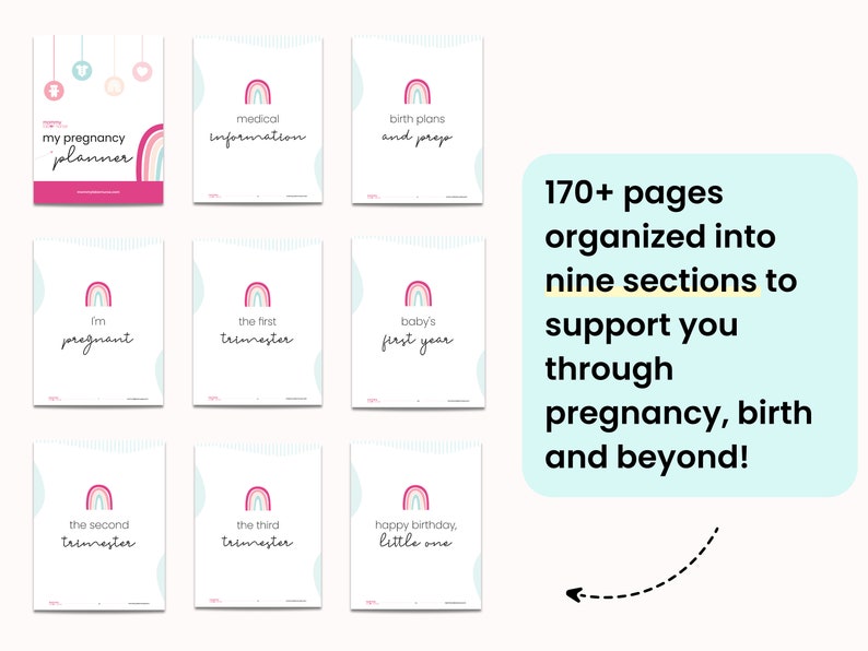 Printable Digital Pregnancy Planner | Created by an L&D Nurse and ...
