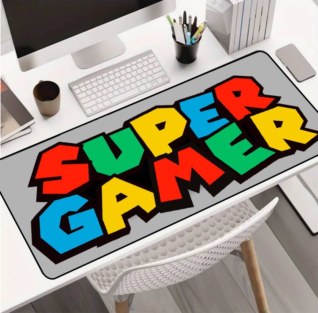 Super Gamer Desk Mat Desk Pad Gaming Mouse Pad Mouse Mat Gamer Desk ...