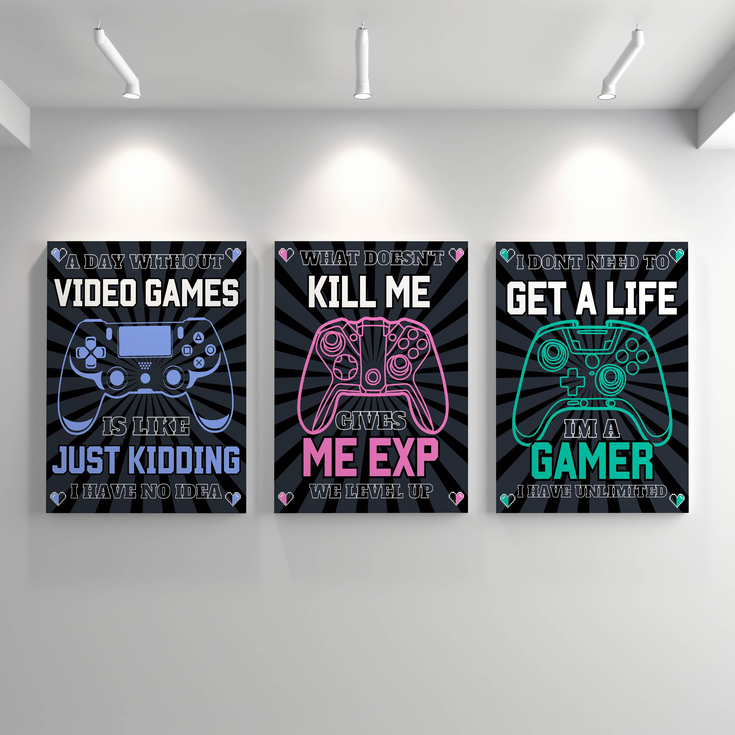 Gaming Poster Video Games Room Decor Gamer Gift Gaming Sign Gaming ...