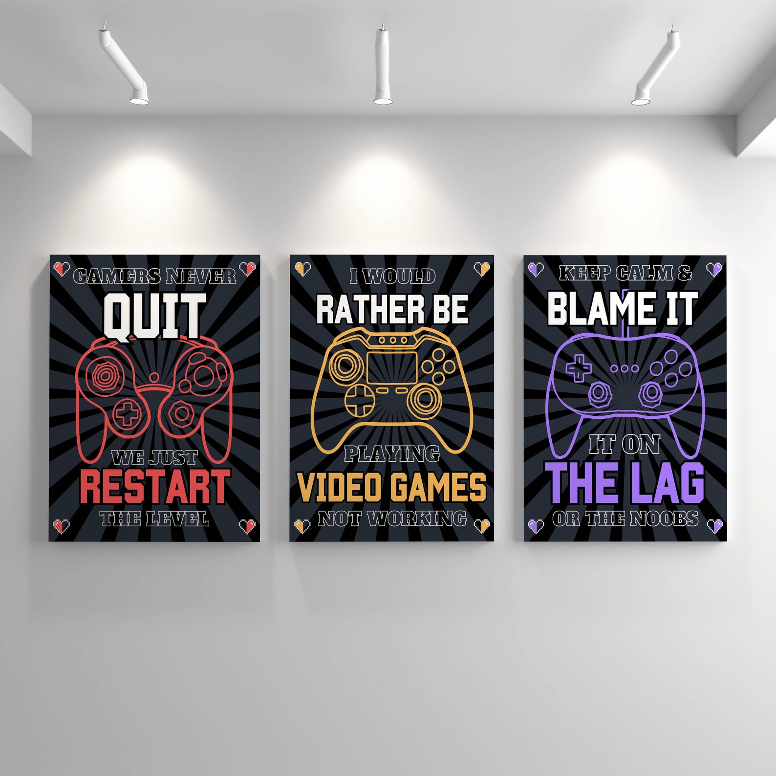 Gaming Poster Video Games Room Decor Gamer Gift Gaming Sign Gaming ...
