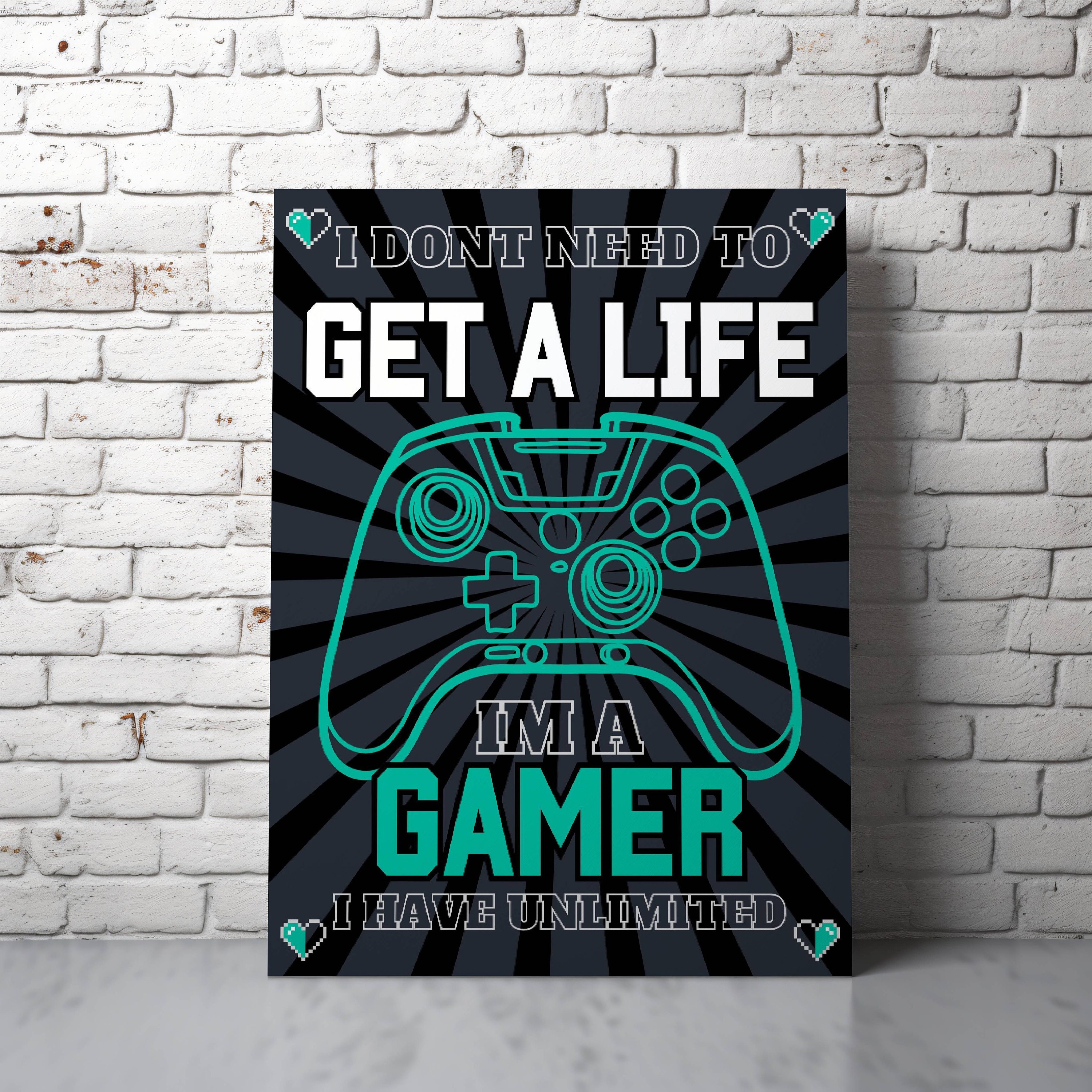 Gaming Poster Video Games Room Decor Gamer Gift Gaming Sign Gaming ...