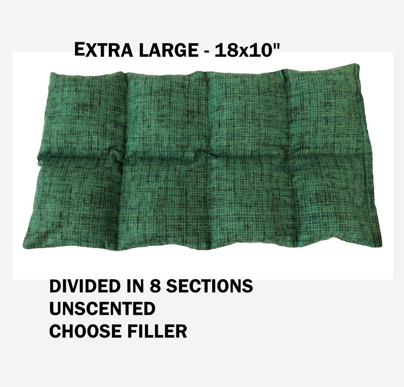 Large Heated Bag Microwavable Weighted rice Heat Pack Corn - Etsy