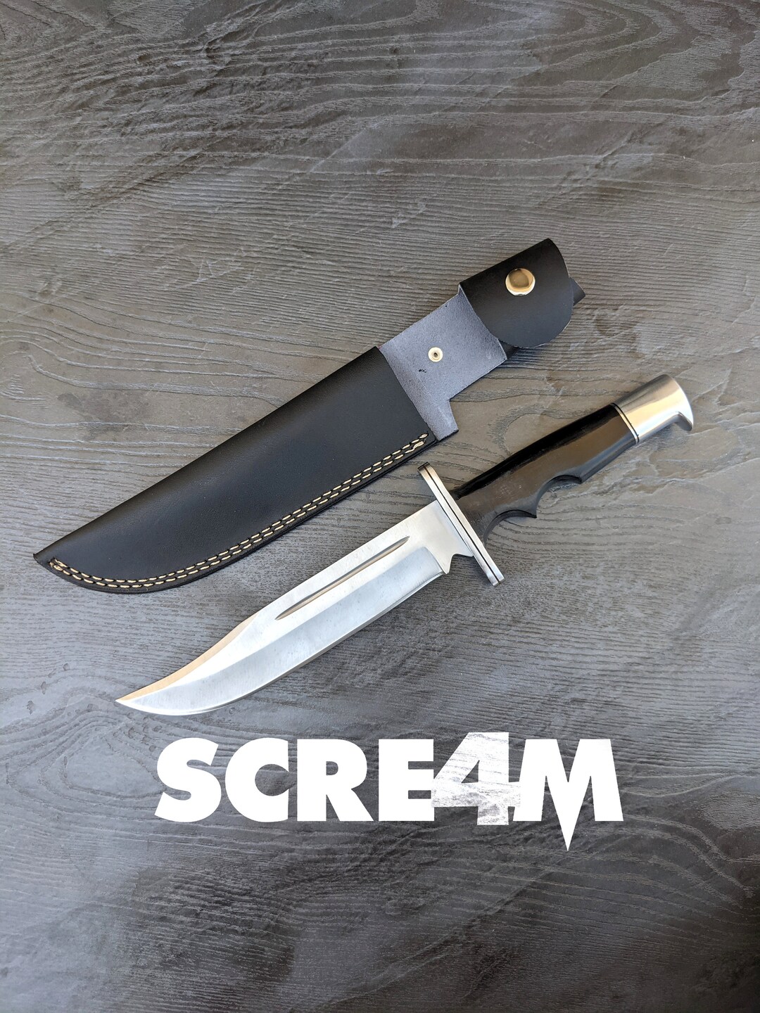 Scream Replica Knife: Bloody Ghostface Replica Buck 120 Hunting Knife ...