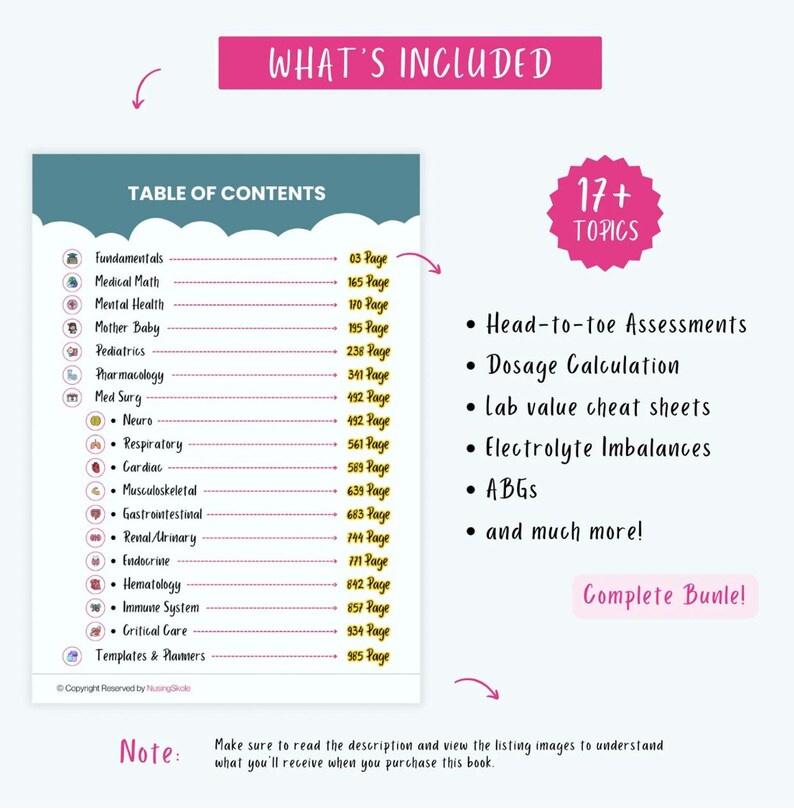 All-in-one Nursing School Notes, Guide for Nursing Students ...