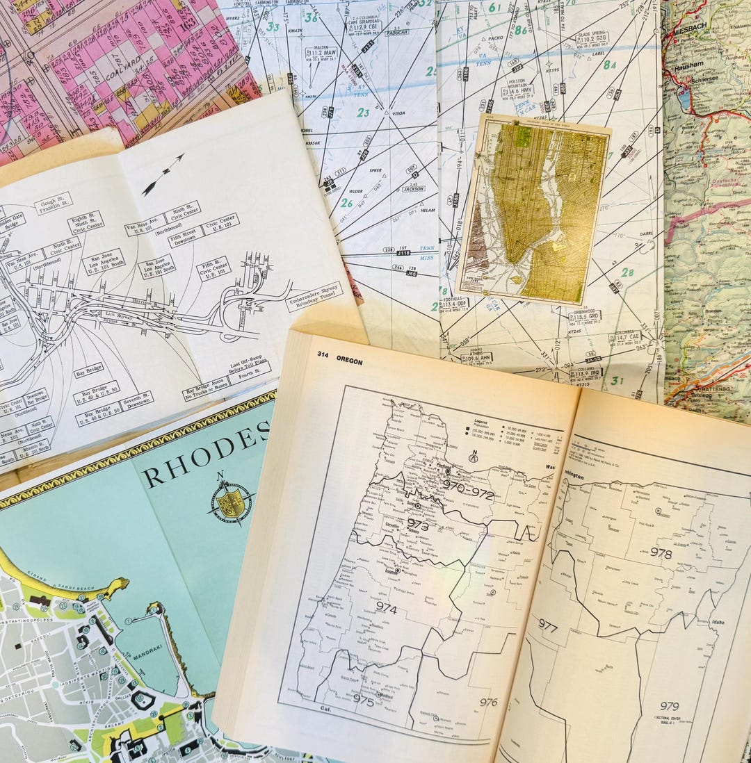 Ephemera Pack — MAPS - Etsy