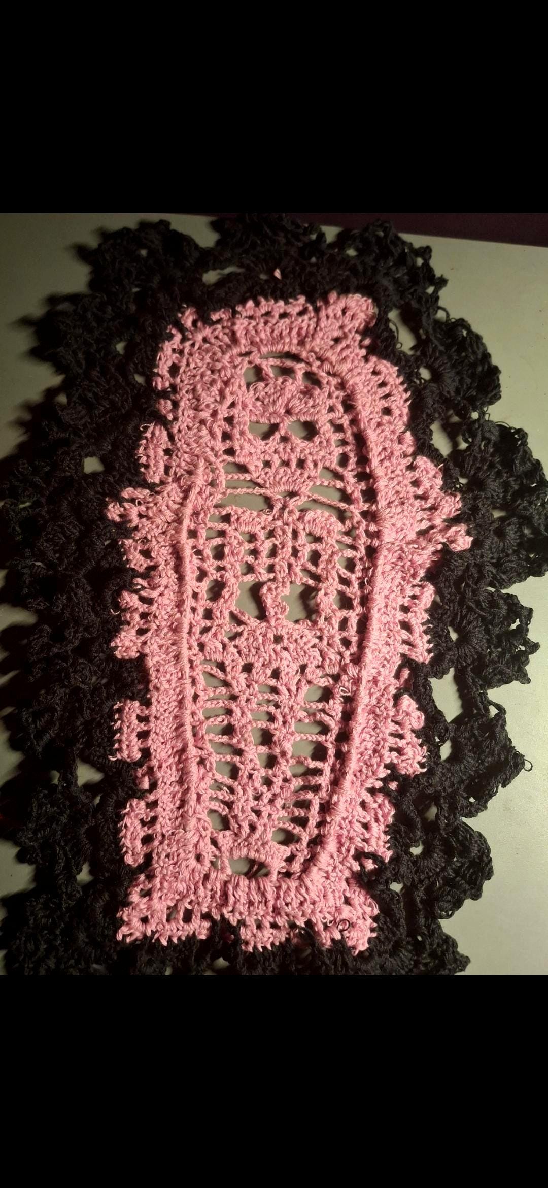 Gothic Post Mortem Handmade Doily - Etsy