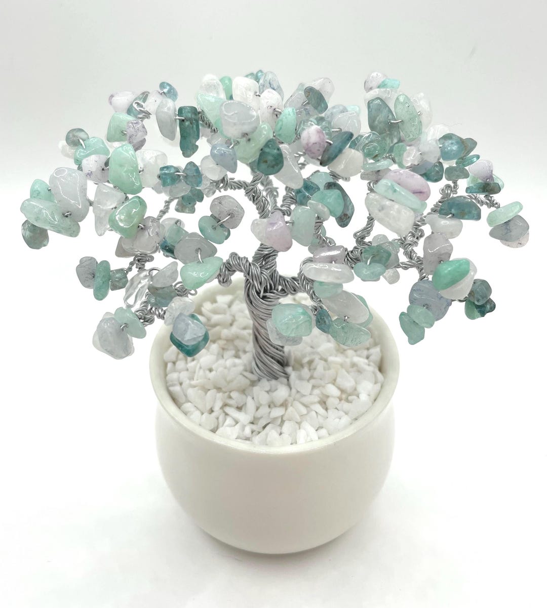 Muted Hues Agate Stones Wire Gem Tree, Handcrafted - Etsy