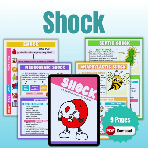 Types of Shock Nursing Notes - Etsy