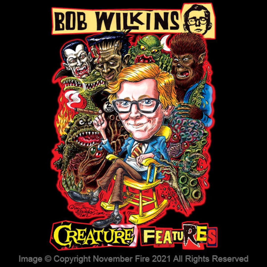Creature Features Color Shirt Bob Wilkins KTVU Horror Host Monster Kid ...