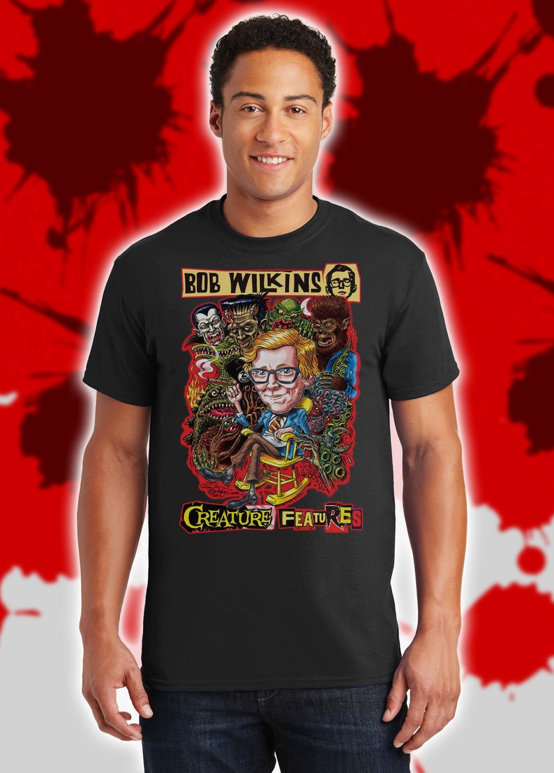 Creature Features Color Shirt Bob Wilkins KTVU Horror Host | Etsy