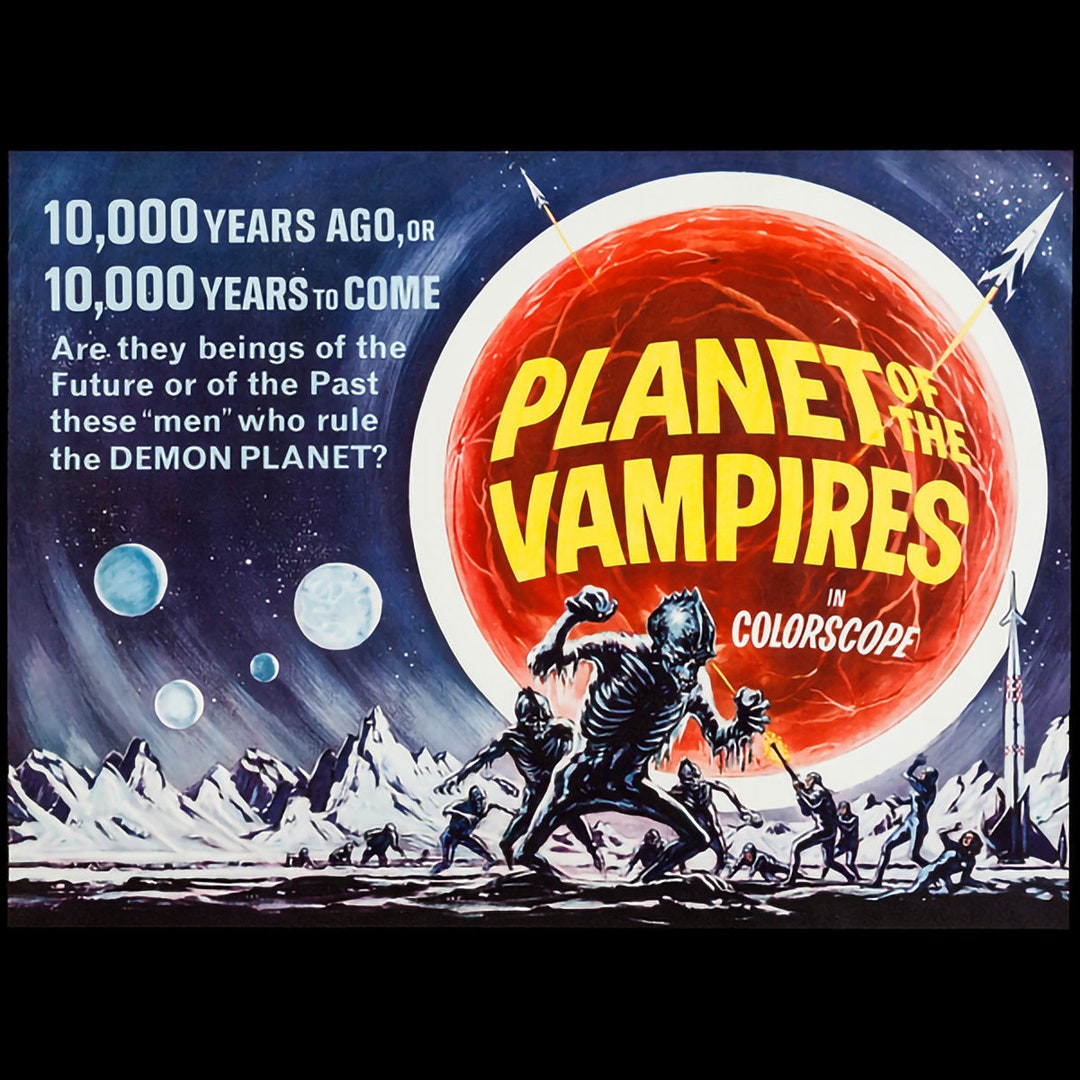 Planet of the Vampires Color Shirt Mario Bava Creature Features Horror ...