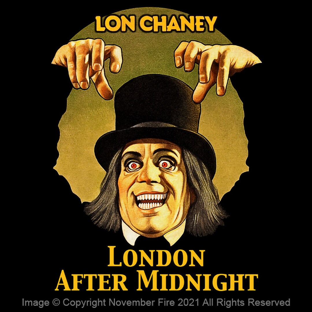 London After Midnight Color Shirt Lon Chaney Vampire Silent Lost Film ...