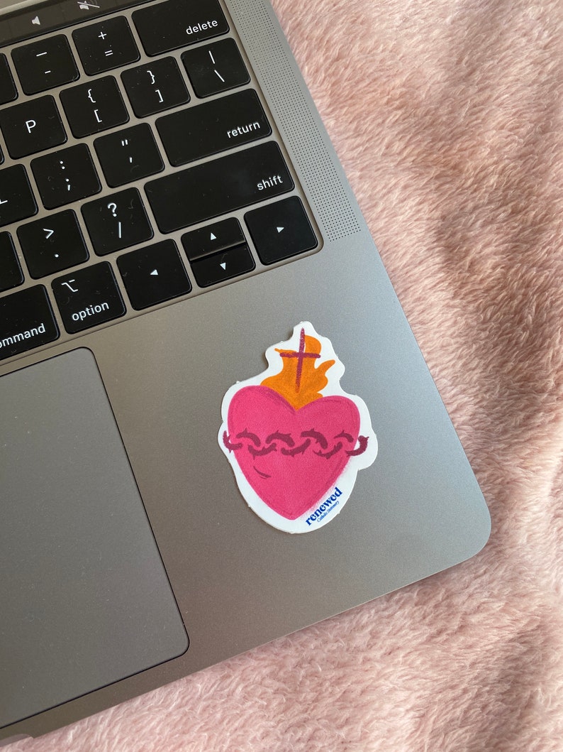 Catholic Stickers!// Eucharist Sticker, Sacred Heart Sticker ...