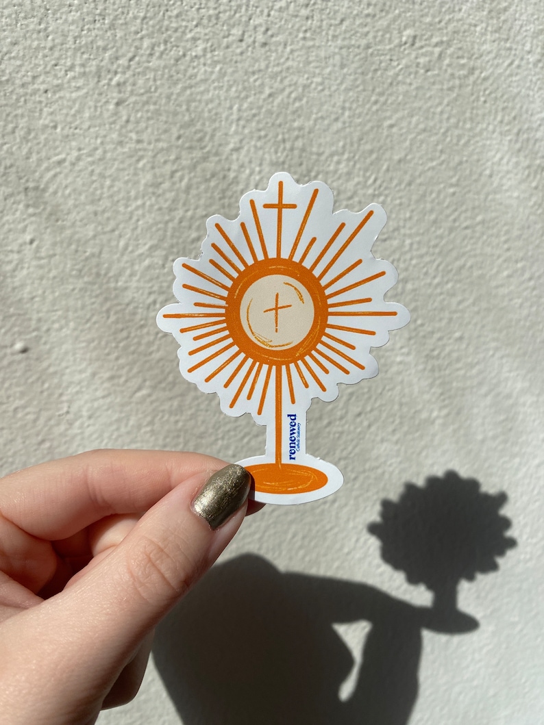 Catholic Stickers!// Eucharist Sticker, Sacred Heart Sticker ...