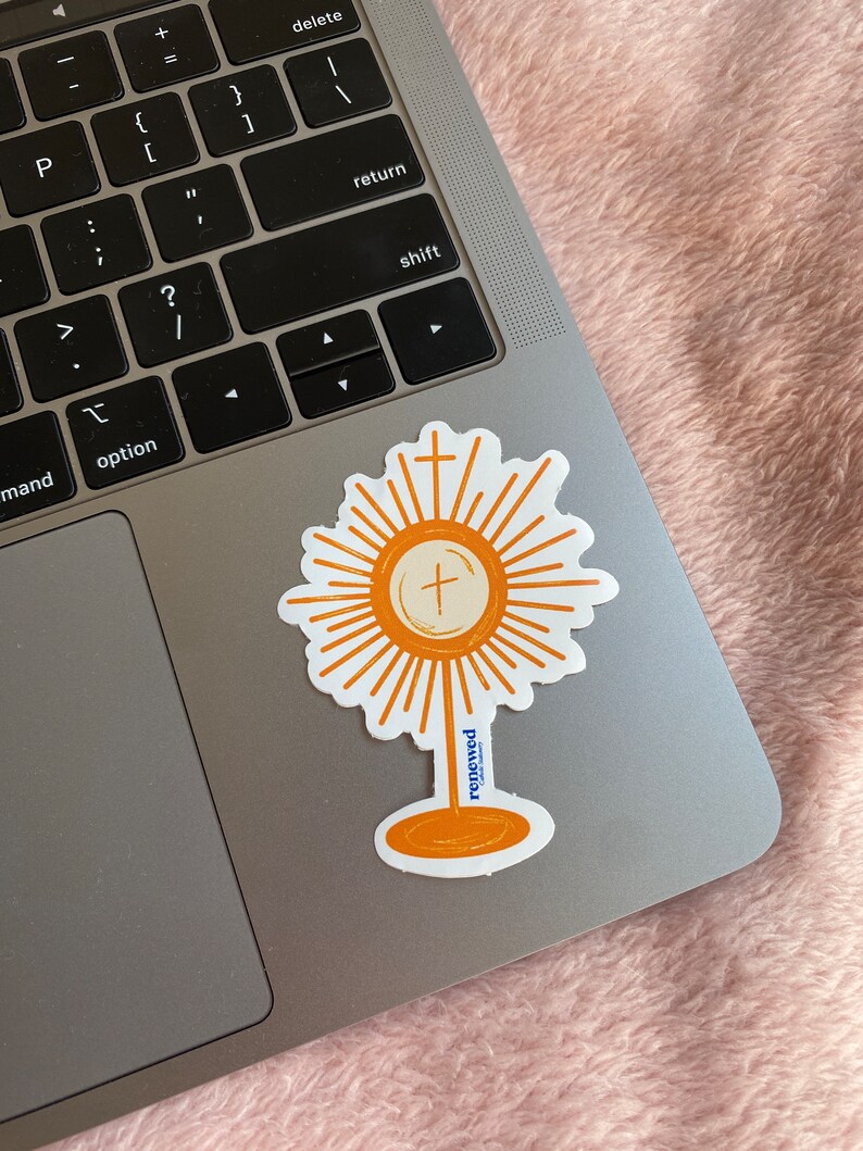 Catholic Stickers!// Eucharist Sticker, Sacred Heart Sticker ...