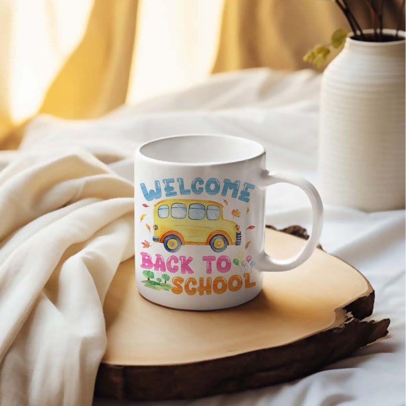 Welcome Back to School PNG Image, Water Color Art Design, Sublimation ...