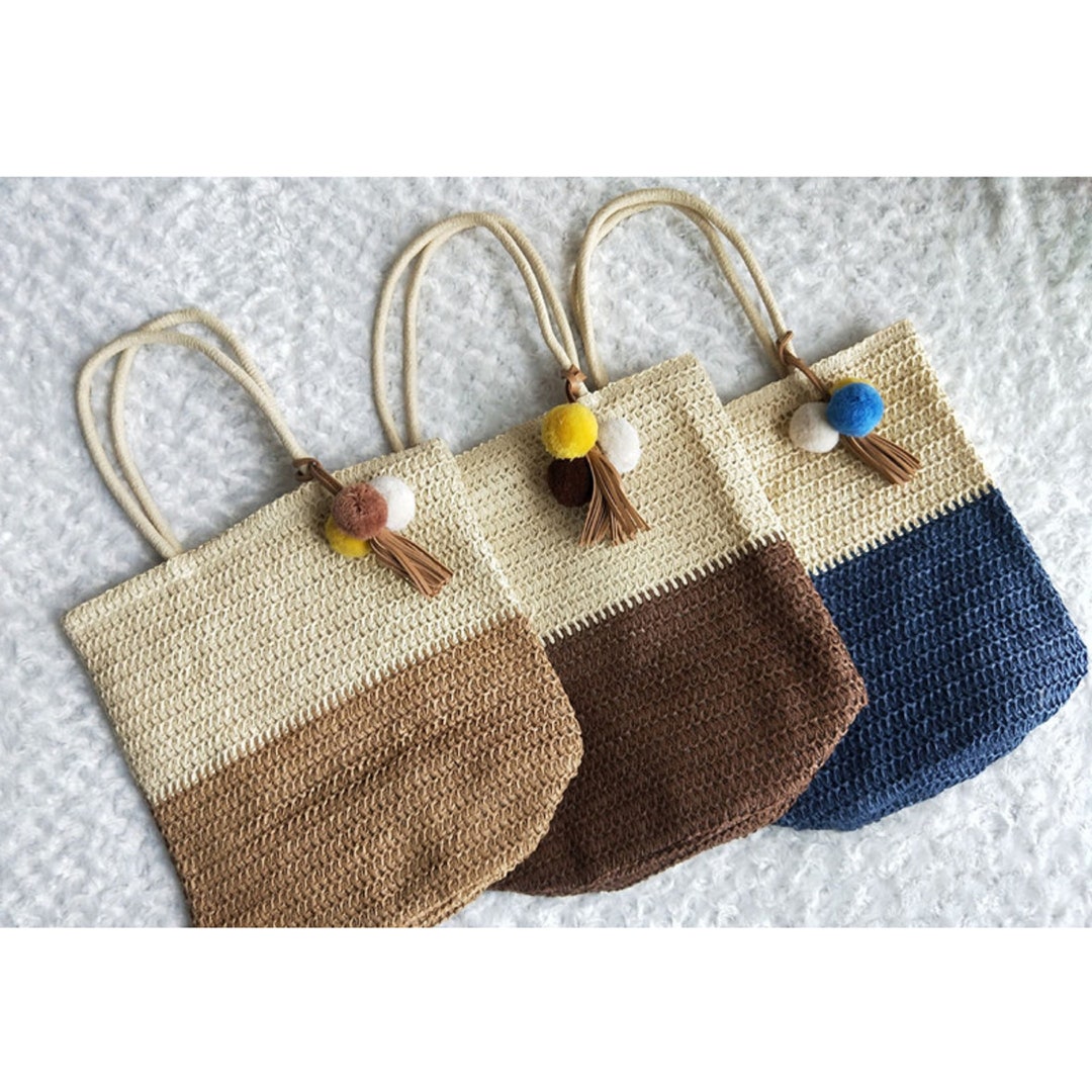 Bag Mix Two Colors Cute Design Shoulder Bags Summer Bag Soft - Etsy