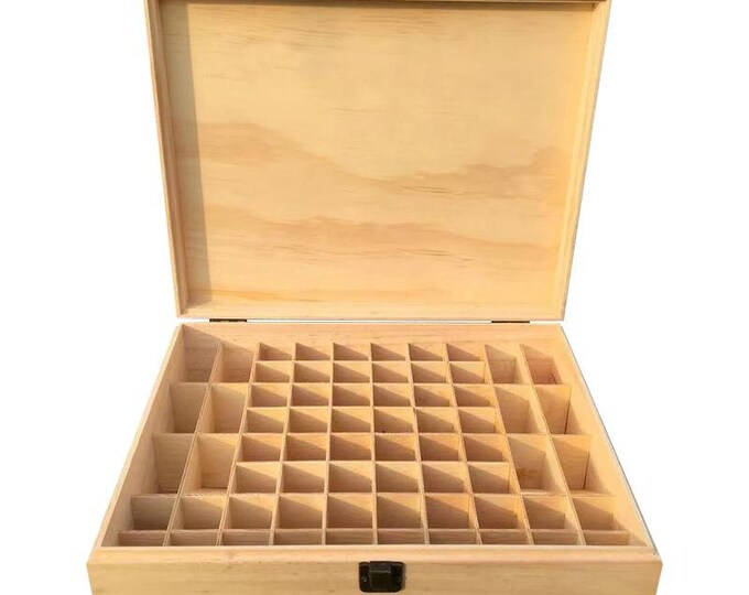 Large Woodburned Box, Essential Oil Organizer, Flower EO Storage Box ...