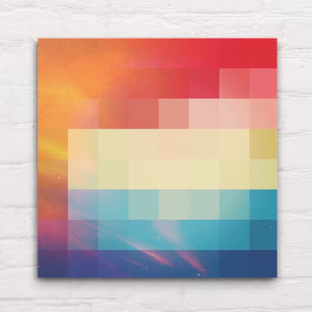 Canvas Wall Art Minimal Grid Aesthetic Design Geometric Fine Art Collector Contemporary Modern ...