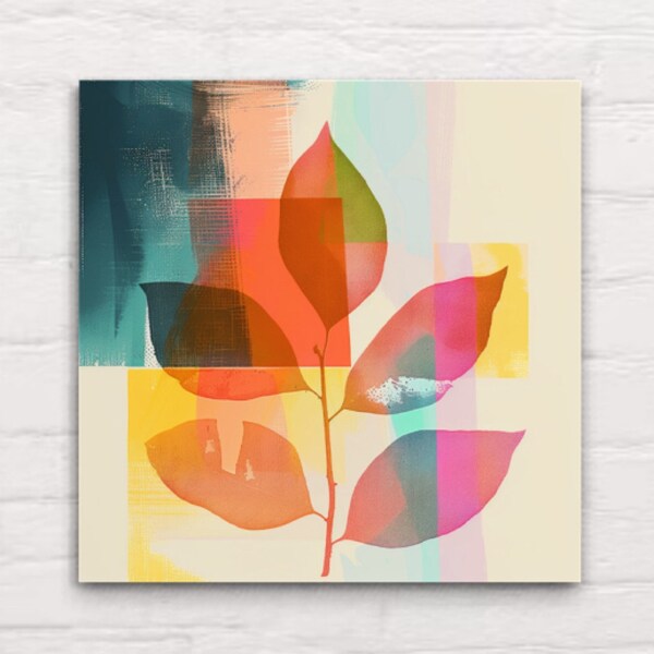Abstract Leaf Art - Etsy