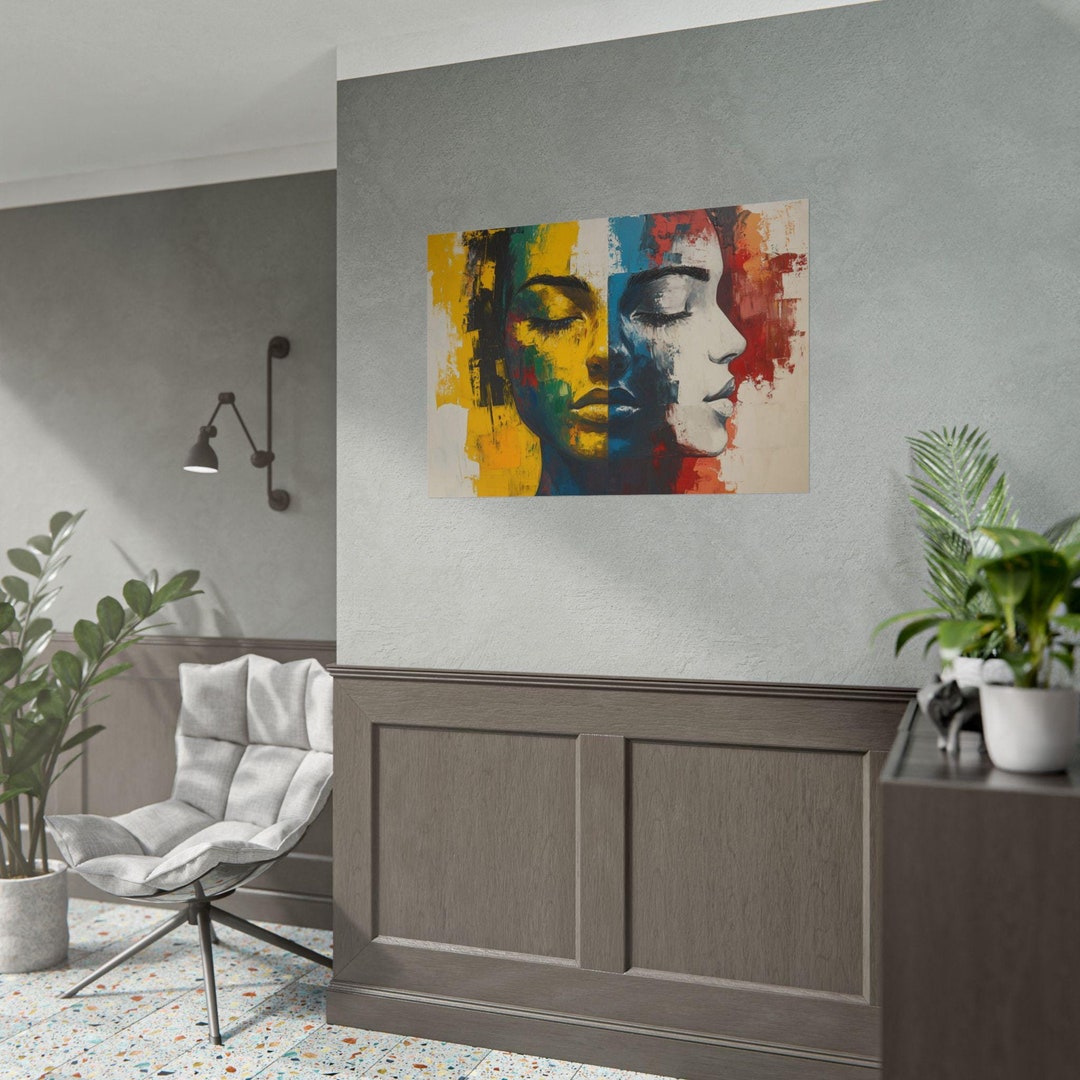 Cultural Abstract Poster Art Women Empowerment Wall Decor Cultural Wall ...