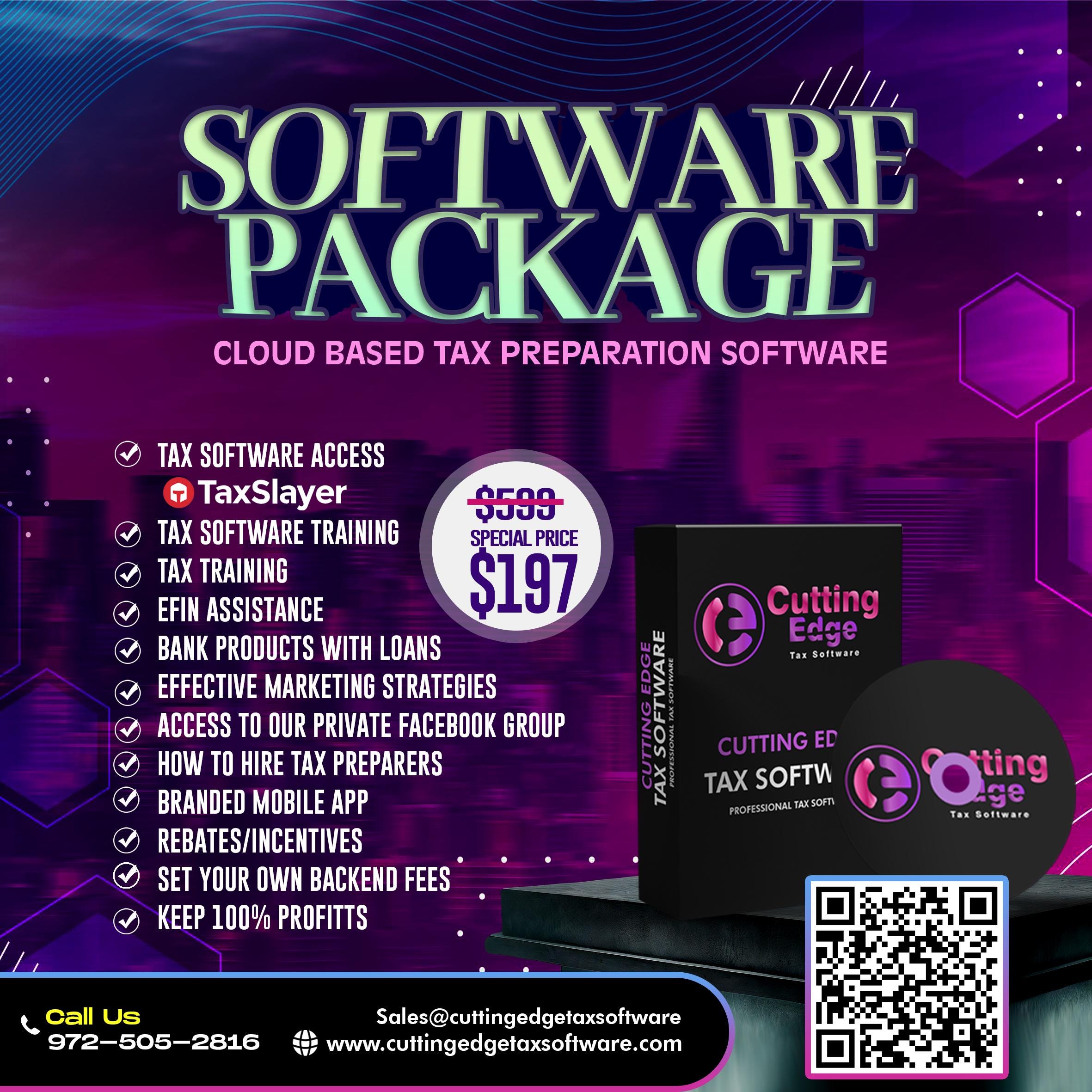 Tax Software Package Template - Etsy