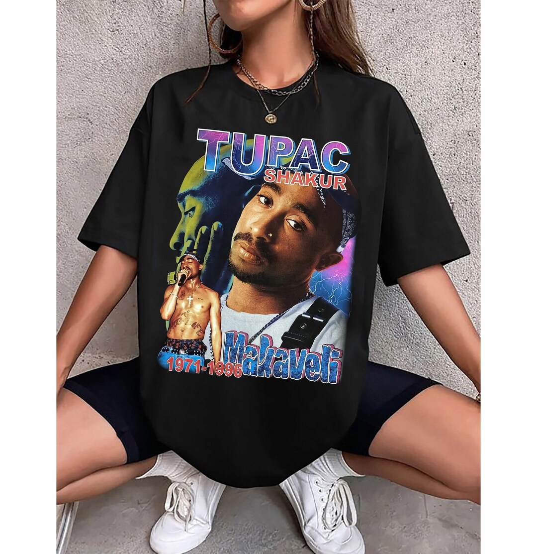 Vintage Makaveli Tupac 90s Shirt 2pac T-shirt Tupac - Etsy