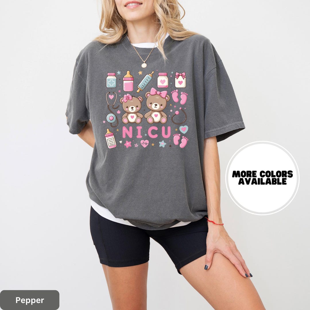 Comfort Colors NICU Shirt Cute NICU Awareness Month Nurse Week NICU ...