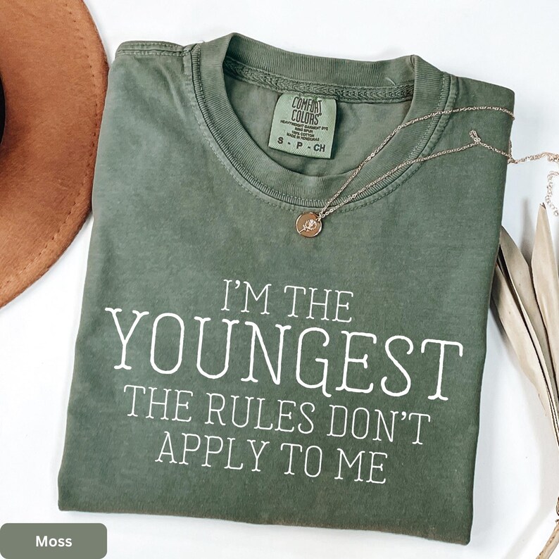 Comfort Colors Funny Siblings Shirts: I'm the Oldest Middle and ...