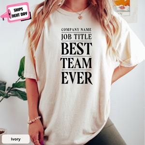 Comfort Colors Custom Company Shirt Company Name Office Team Building ...