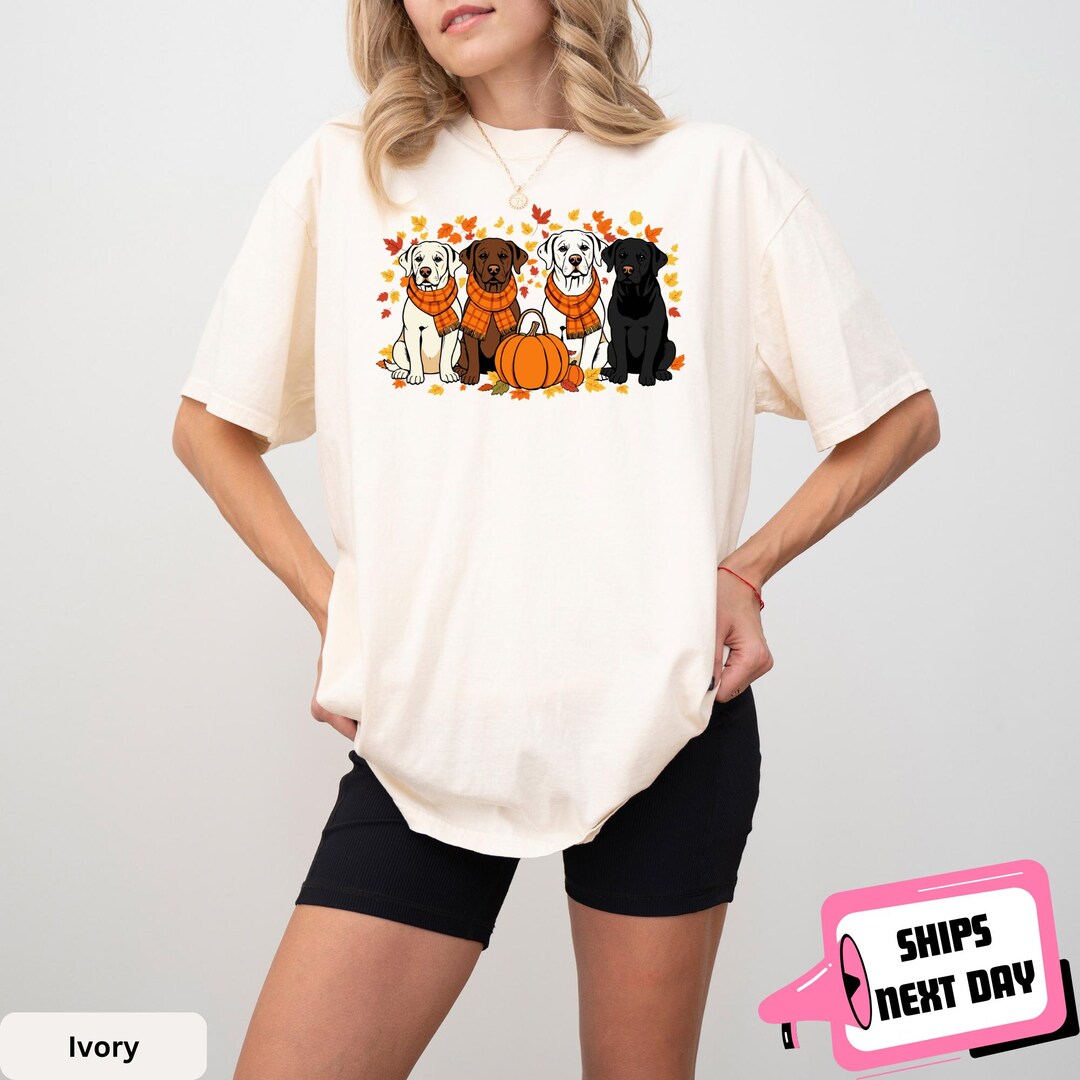 Comfort Color Labrador Thanksgiving Dog Shirt Fall Dog Pumpkin Autumn ...