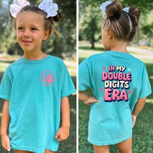 Comfort Colors in My Double Digits Era Shirt Cute Custom Personalized ...