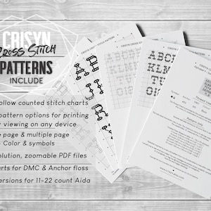 Western Cross Stitch Alphabet Bundle - 10 Wild West Fonts (PDF Patterns ...
