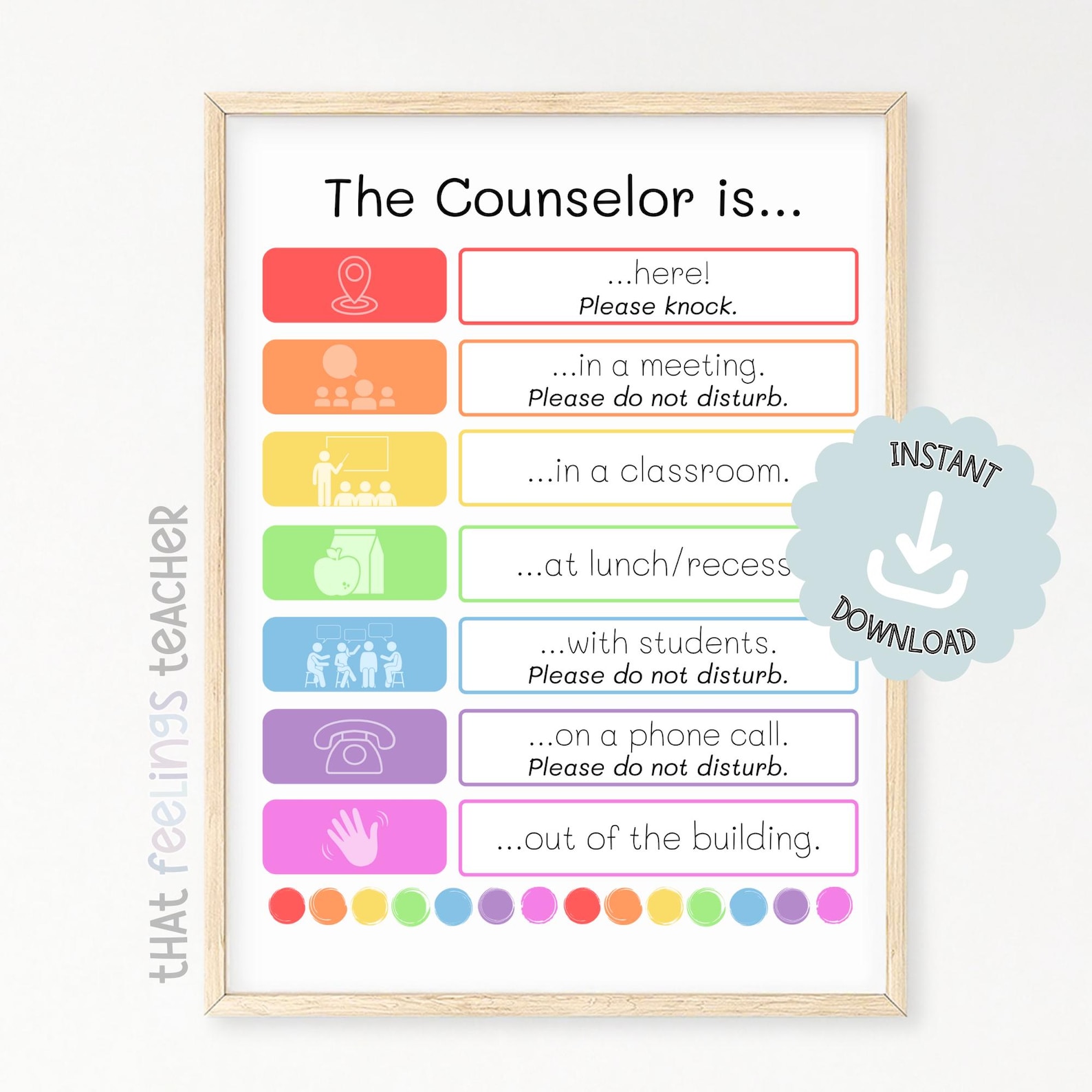 Counselor Door Sign, Therapy Office Decor (digital Download) - Etsy