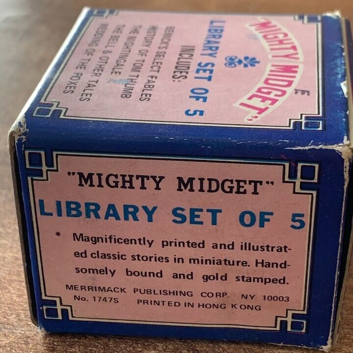 Mighty Midget Library Set of 5 Miniature Books From 1971 Children's ...