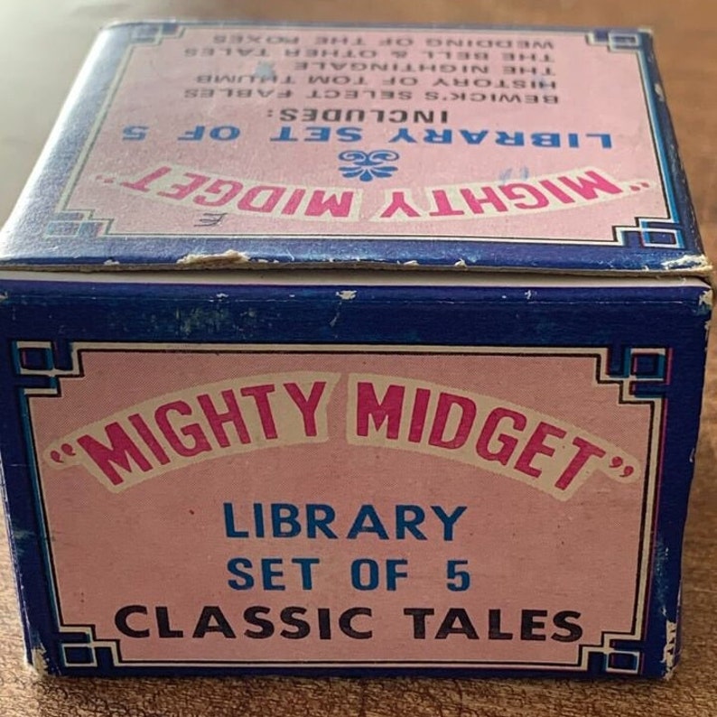 Mighty Midget Library Set of 5 Miniature Books From 1971 Children's ...