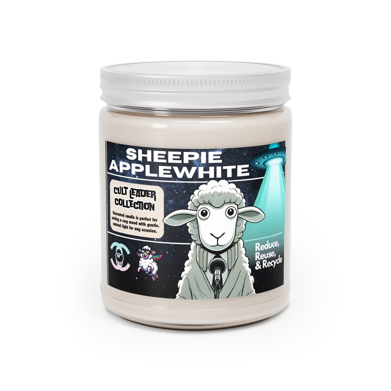 Sheep Candle, candles, Cult Leader, Cheeky Sheep, Sheepie Applewhite ...