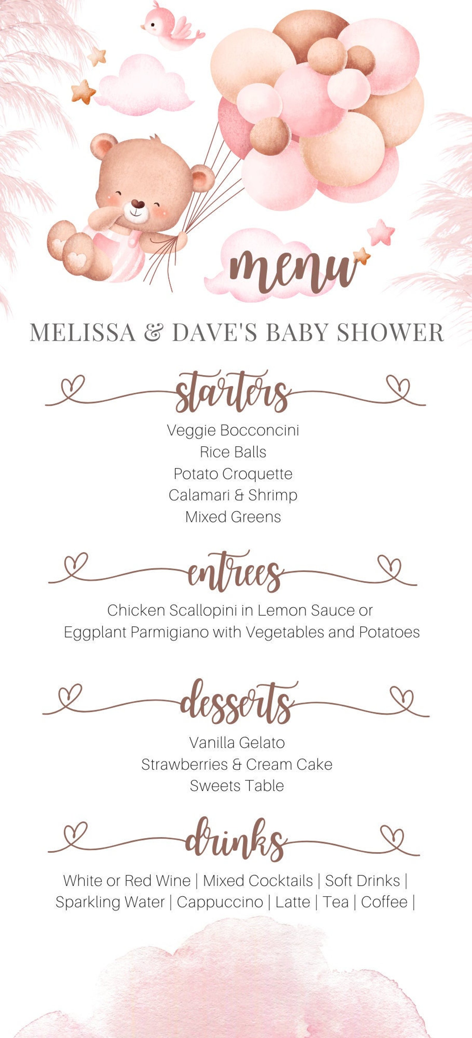 Baby Shower Menu, Baby Stationary, Baby Shower Games, Baby Shower Ideas ...