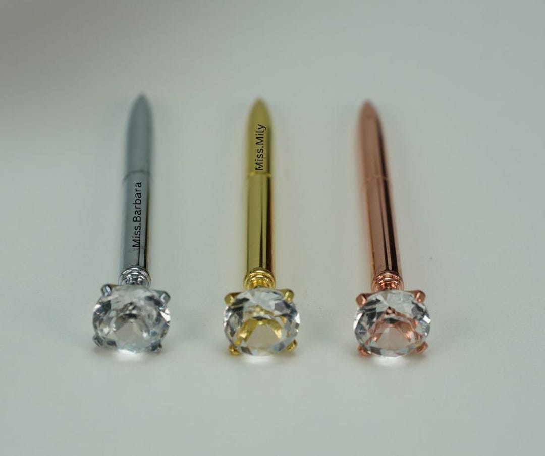 Diamond Pen for Bridal Shower Favor ,wedding Guest Book Pen, Bridesmaid ...
