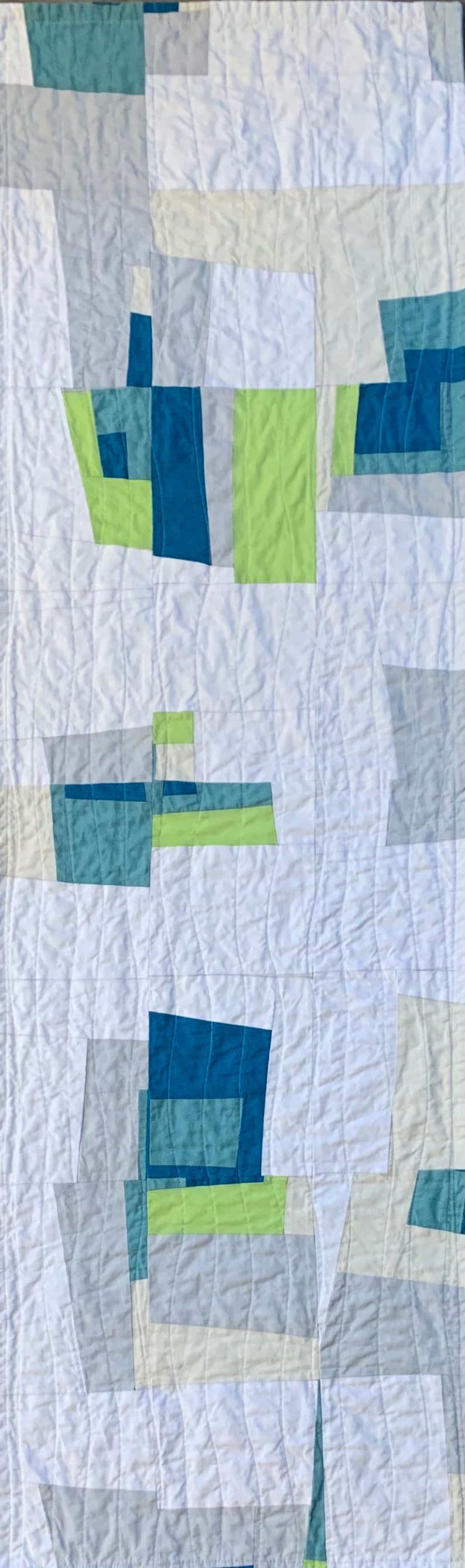 Table Runner - White, Blue, Green, Neutral, Fresh! SPRING Ready! Modern ...