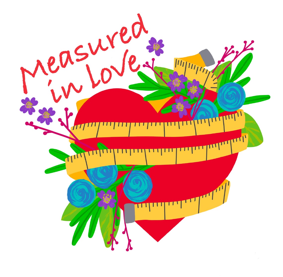 Measured in Love STICKER - Etsy