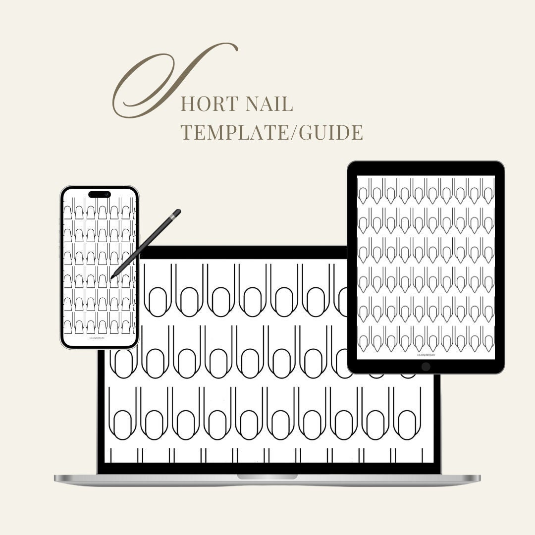 Short Nail Template/guide - Etsy
