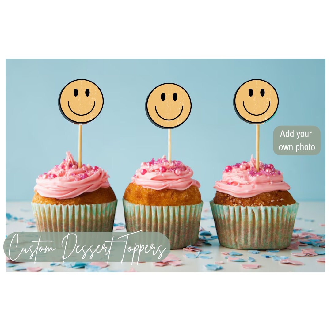 Custom Picture Topper Personalized Dessert Topper Cookie Topper Donut ...