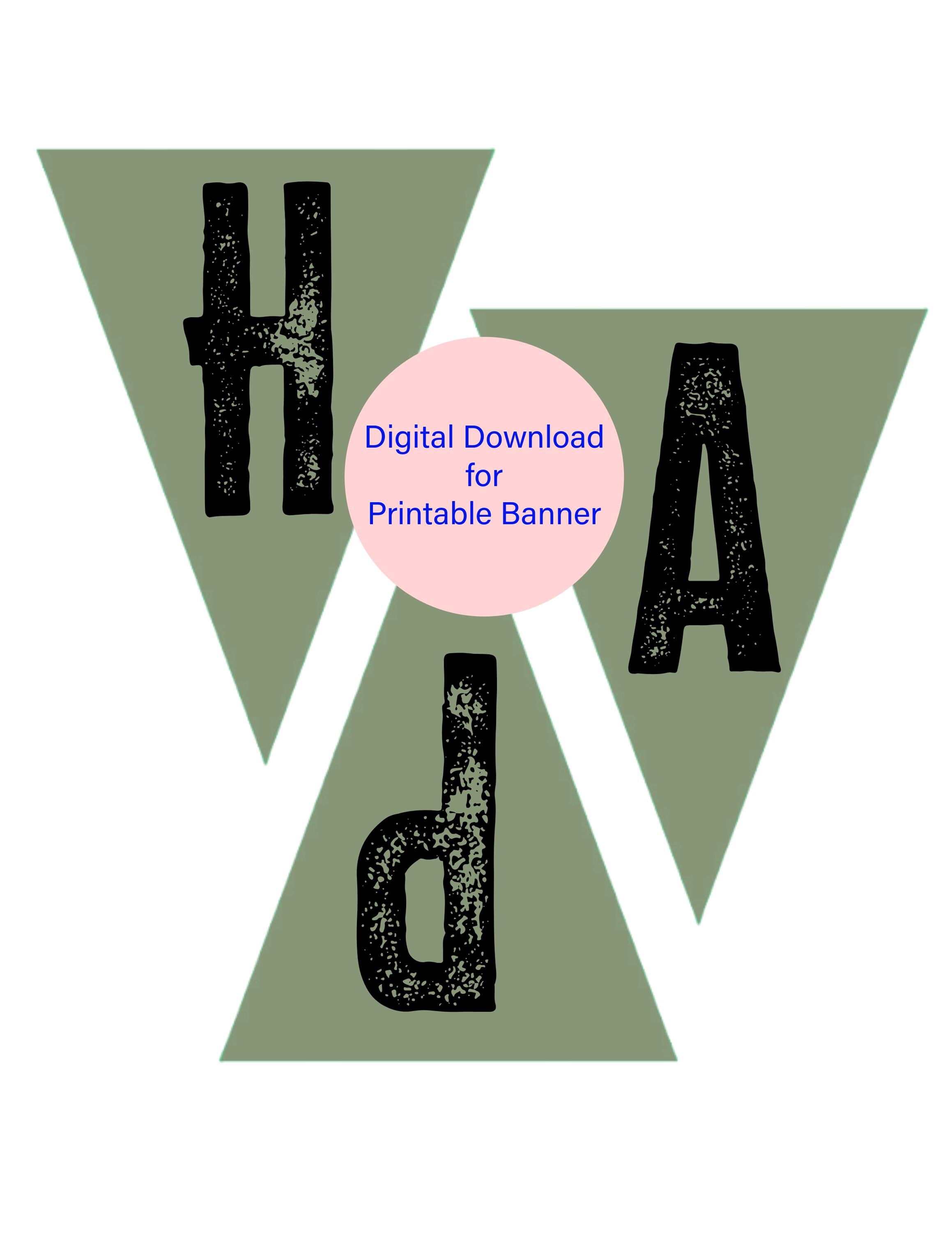 Printable Sweet 16 Banner Digital Download Happy Sweet 16 Birthday ...