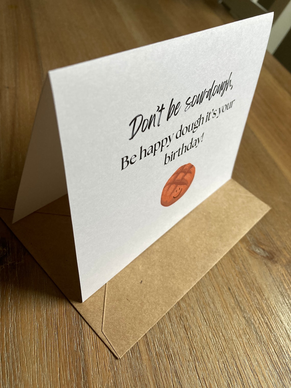 Sourdough Birthday Card Bread Lover Gift Idea Funny Blank Card Bread ...