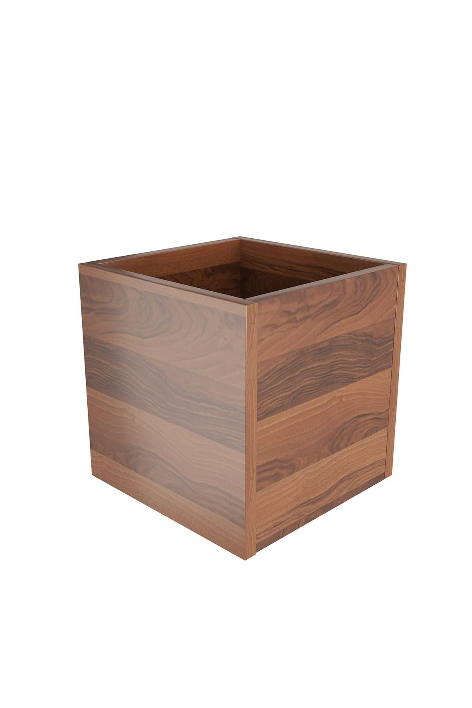 Modern Indoor OAK Wooden Planter, Terrace Flowerpot in Minimal Design ...