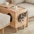 Pratico Birch Wood Cat House, Wooden Cat Coffee Table, Modern Cat House ...