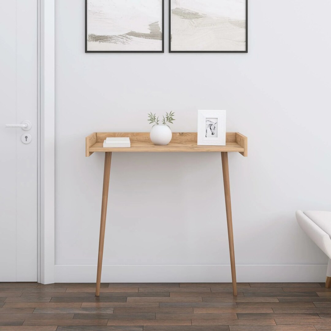 Floating Console Table With Drawer, Modern Bruno Console, Wooden Dresuar, Narrow Console Table ...