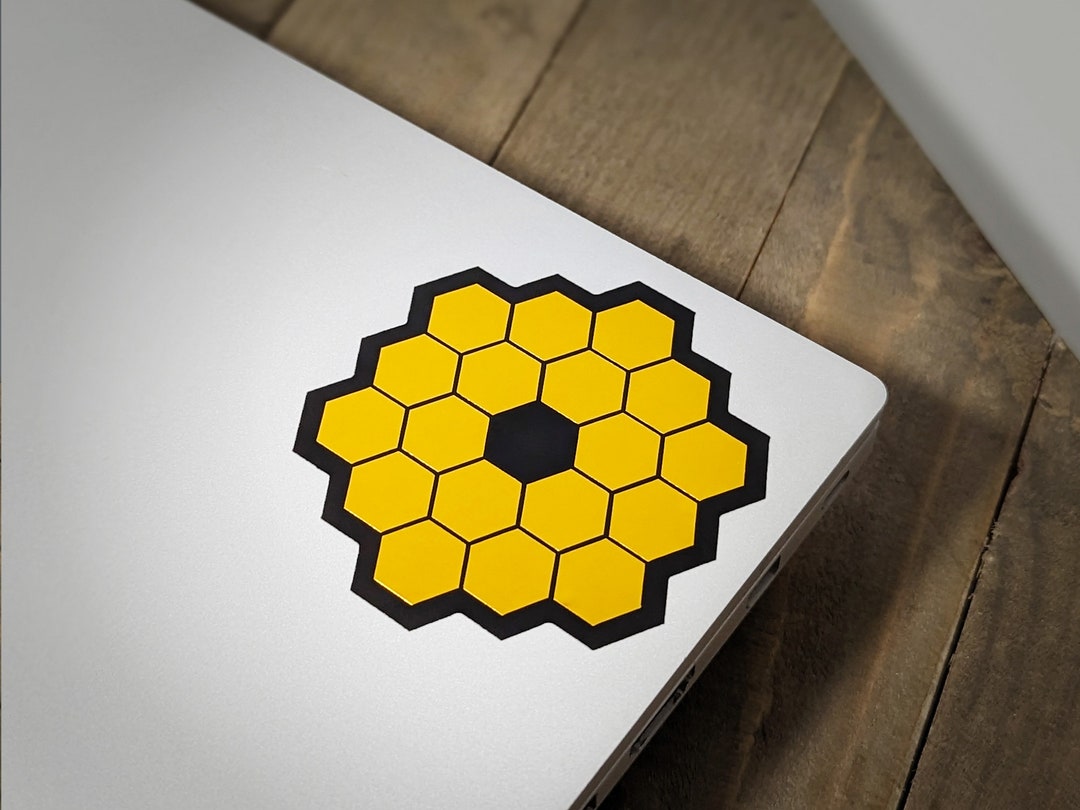 NASA James Webb Space Telescope JWST Black & Reflective Gold Vinyl ...